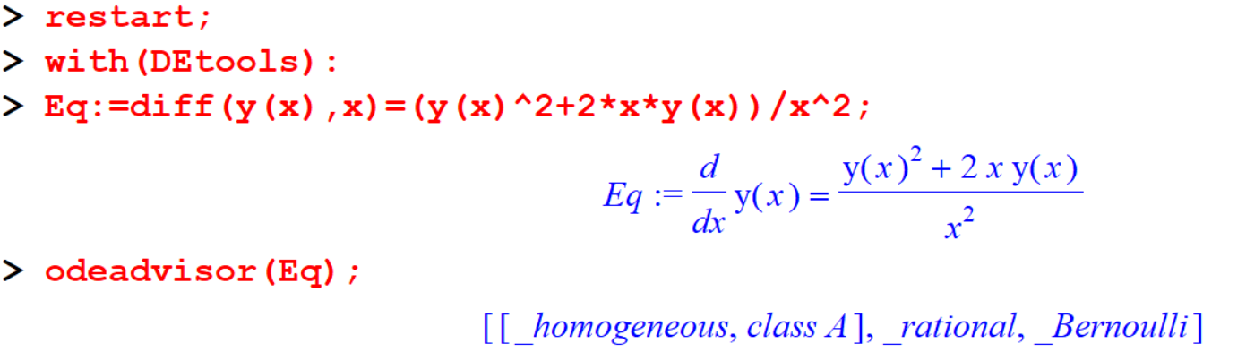 Lesson 7 Differential Equations | Maple